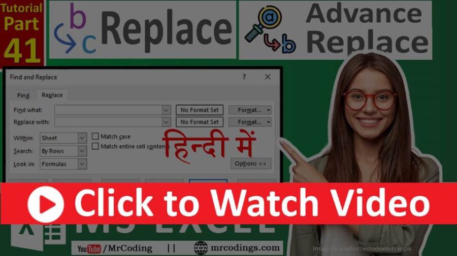 Replace Option in Excel | Advance Replace | Find and Select - Mr Coding Replace Option in Excel | Advance Replace | Find and Select - Mr Coding